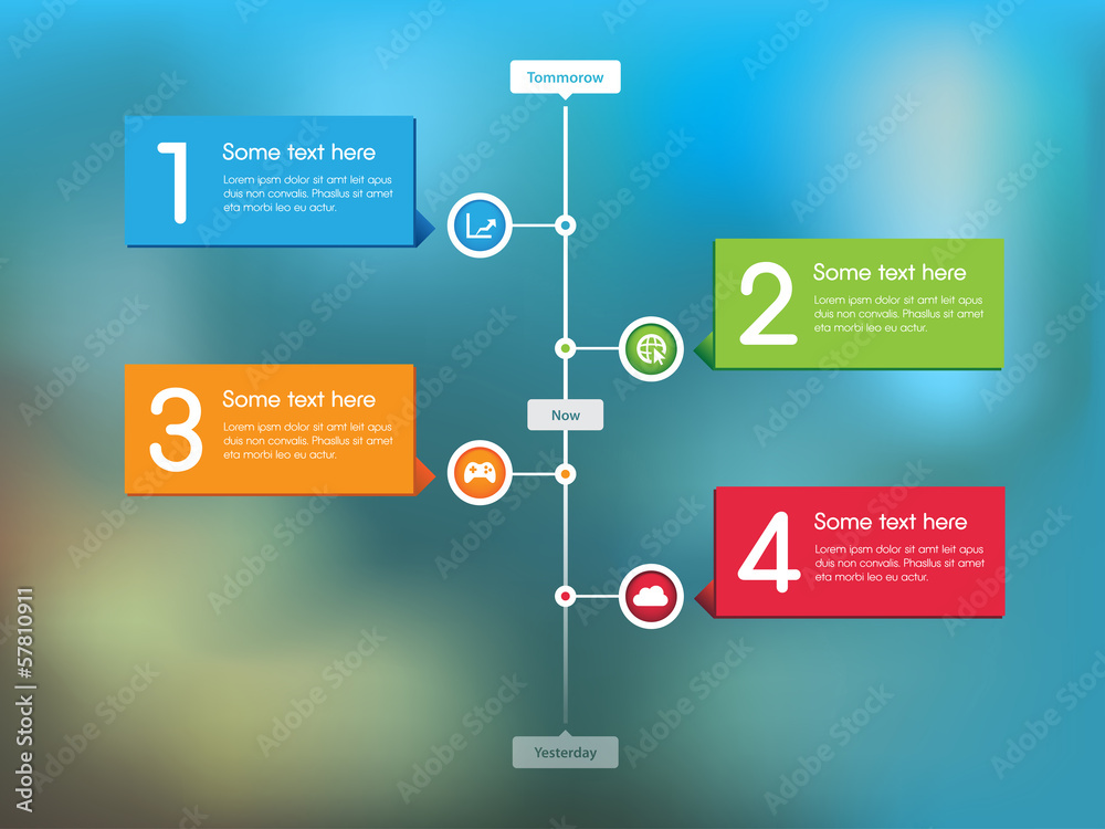 Stream Timeline Feed Stock Vector | Adobe Stock