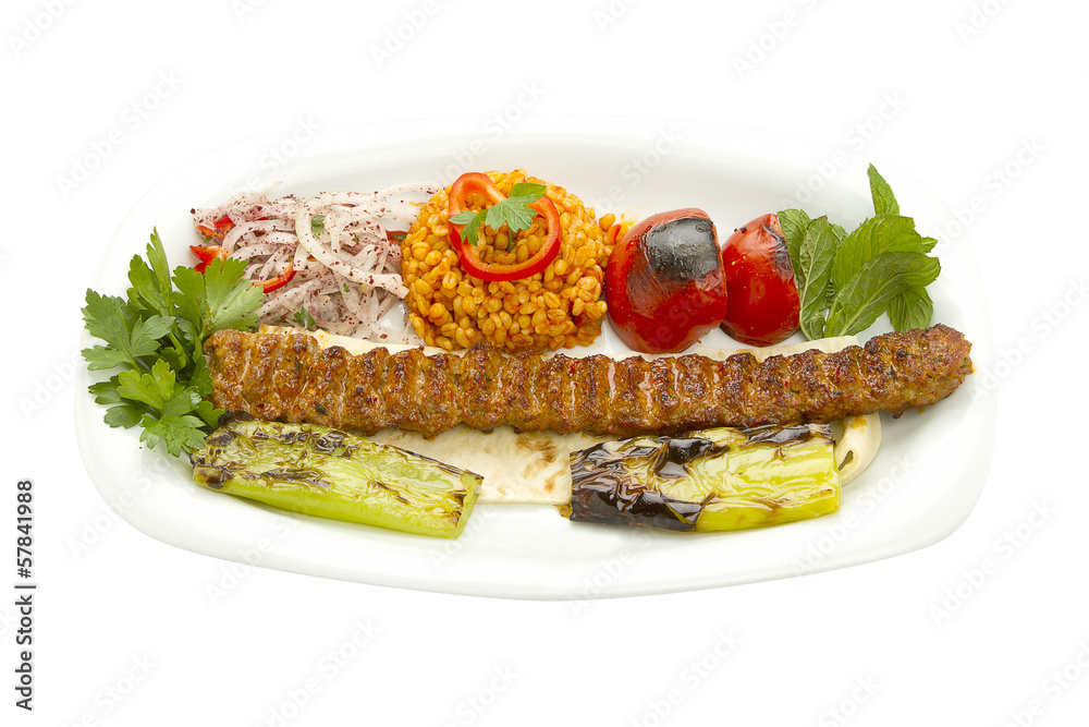 adana kebap Stock Photo | Adobe Stock