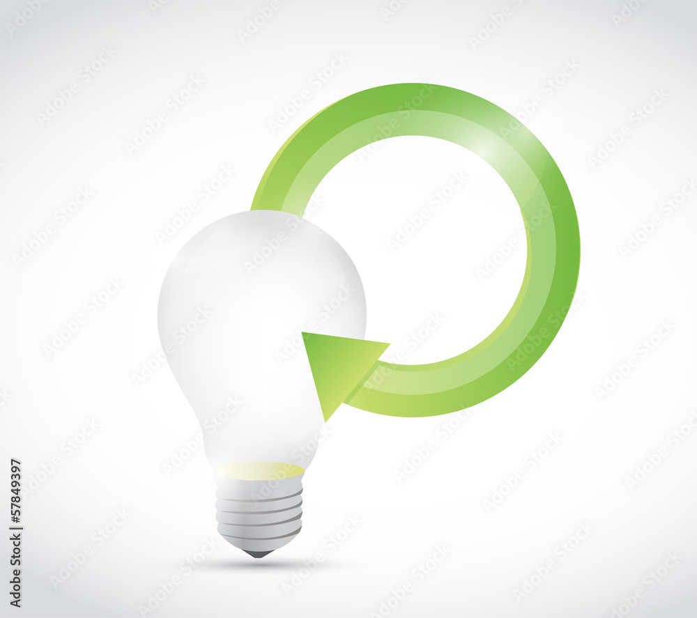 light bulb cycle illustration design Stock Illustration | Adobe Stock