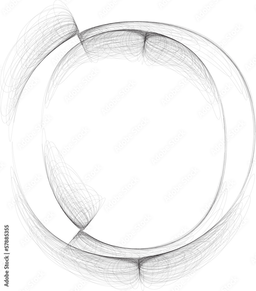 Hand draw font. LETTER O. Vector illustration Stock Vector | Adobe Stock