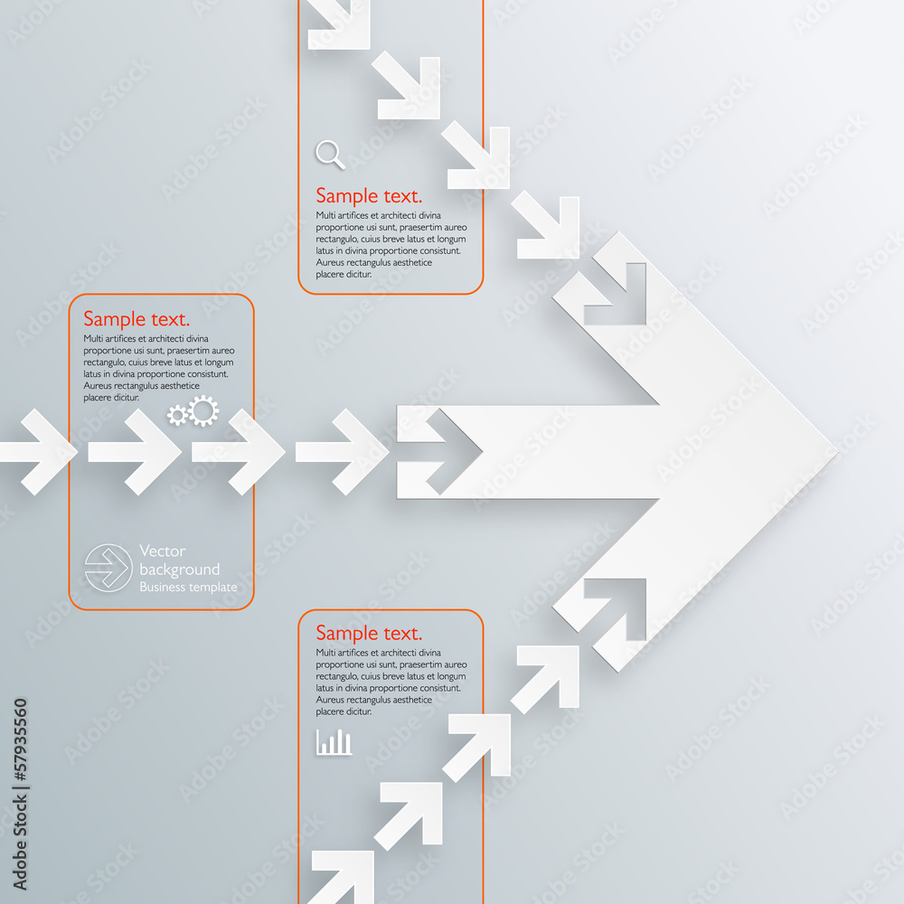 Infographics Vector Background Arrow Stock Vector | Adobe Stock