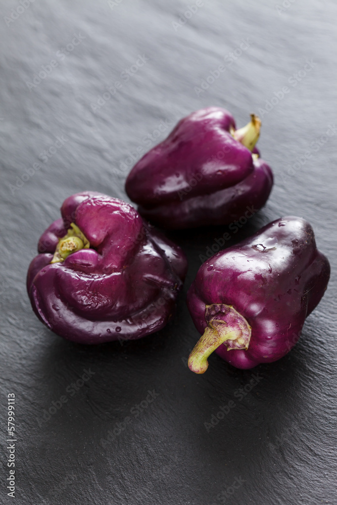 purple peppers Stock Photo | Adobe Stock