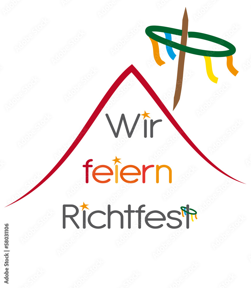 Wir Feiern Richtfest Stock Vector Adobe Stock