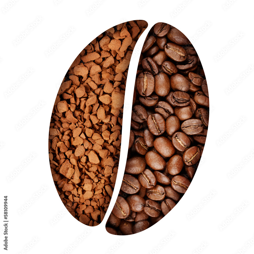 Coffee bean symbol Stock Photo | Adobe Stock
