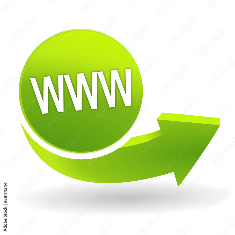 www sur symbole vert Stock Vector | Adobe Stock