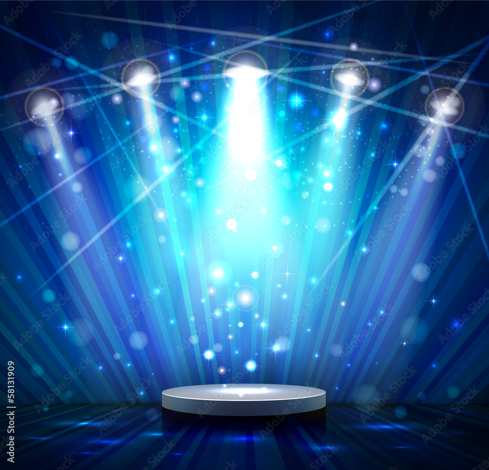 spotlight effect scene background Stock Vector | Adobe Stock