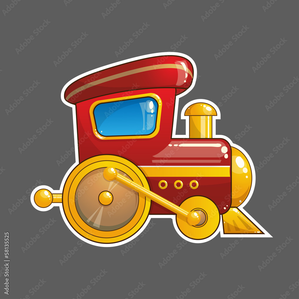 Cartoon Vector Train Stock Vector | Adobe Stock