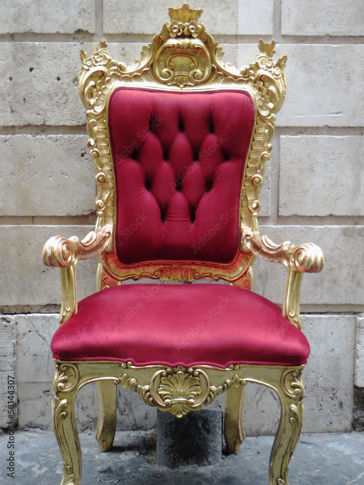 Golden throne Stock Photo | Adobe Stock