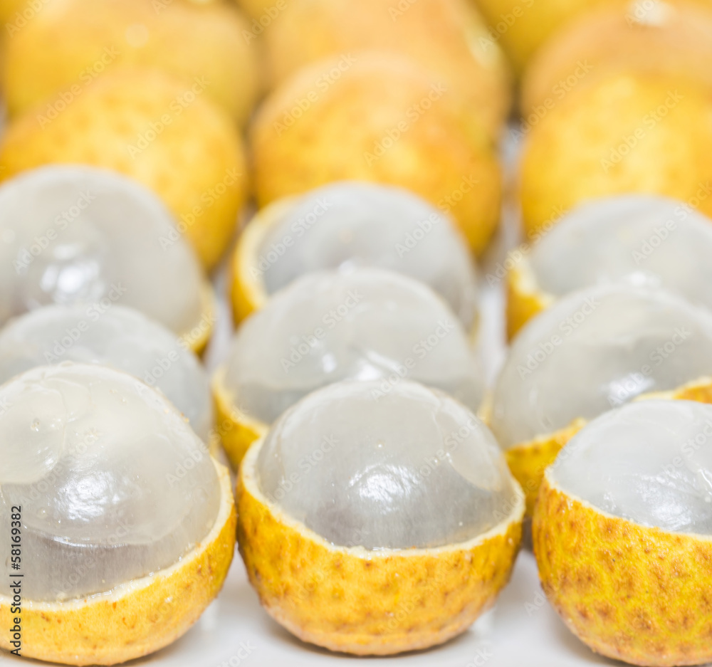 Cat Eye Fruit , a subspecies of the Longan Fruit Stock Photo | Adobe Stock