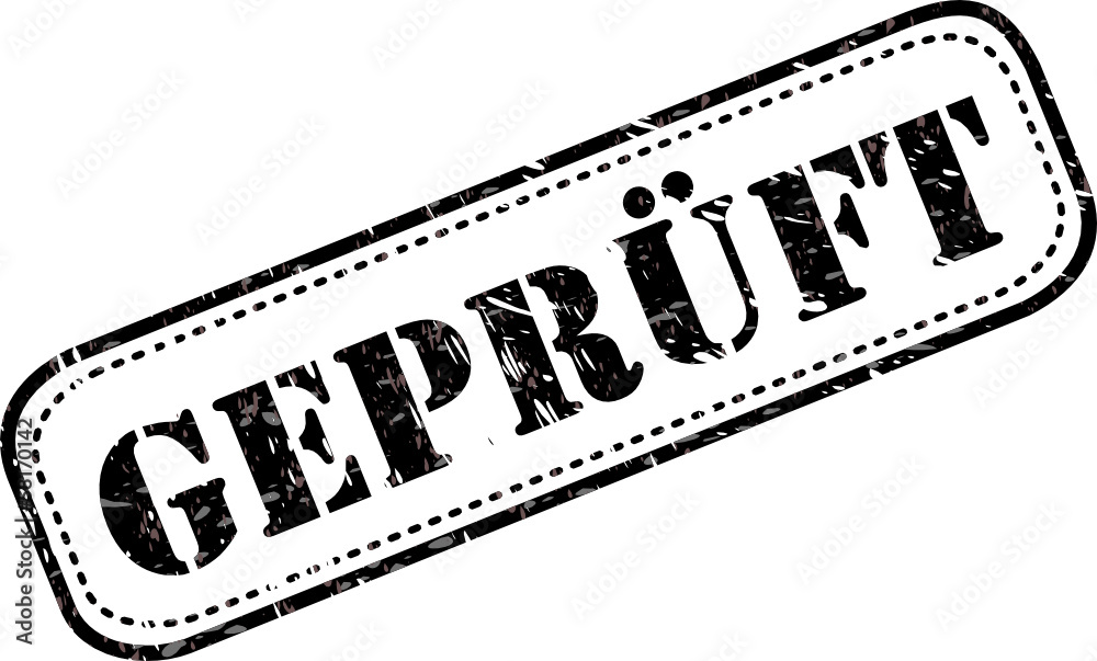 Geprüft Stempel Stock-Vektorgrafik | Adobe Stock