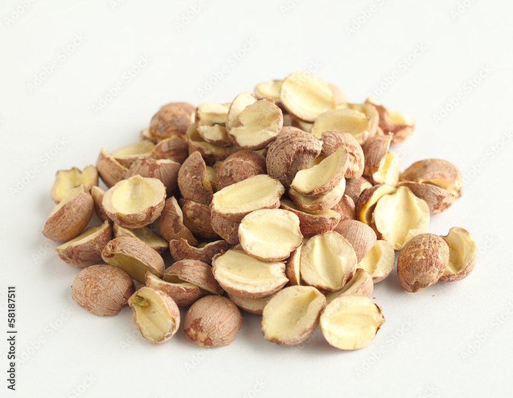 Fox nuts isolated on white Stock Photo | Adobe Stock