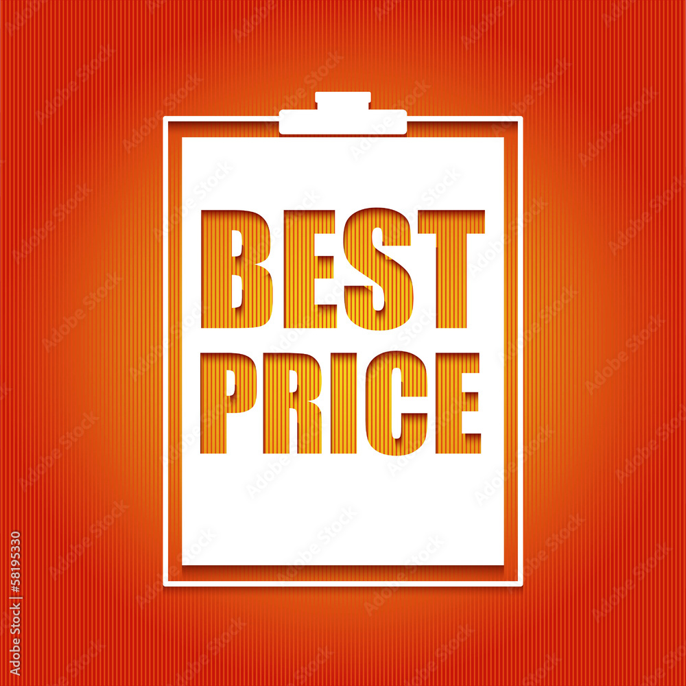Best price poster, vector illustration Stock Vector | Adobe Stock