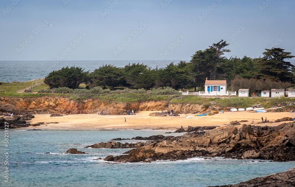 Plage des Sabias, île d'Yeu Stock Photo | Adobe Stock