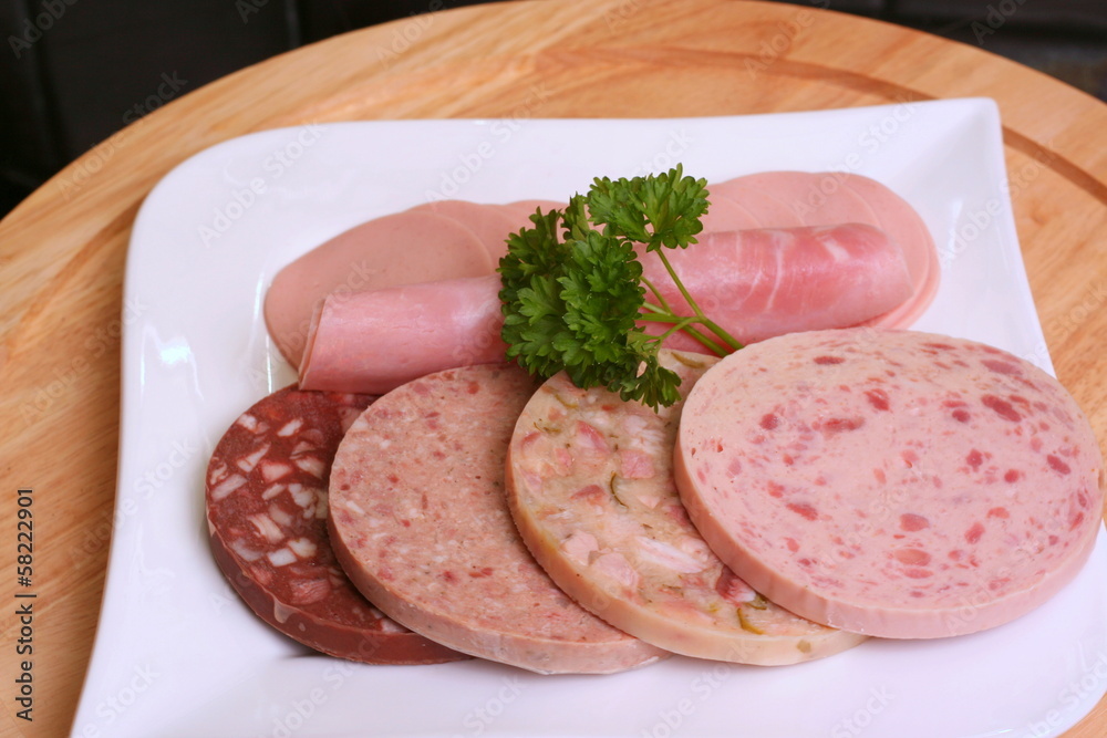 Wurstteller Stock-Foto | Adobe Stock