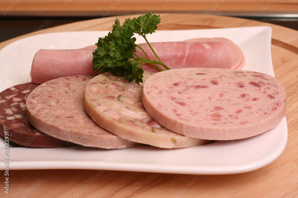 Wurstteller Stock-Foto | Adobe Stock