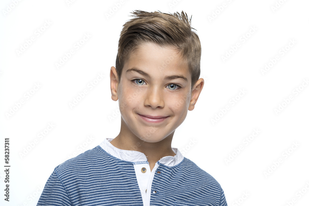 Happy boy face Stock Photo | Adobe Stock