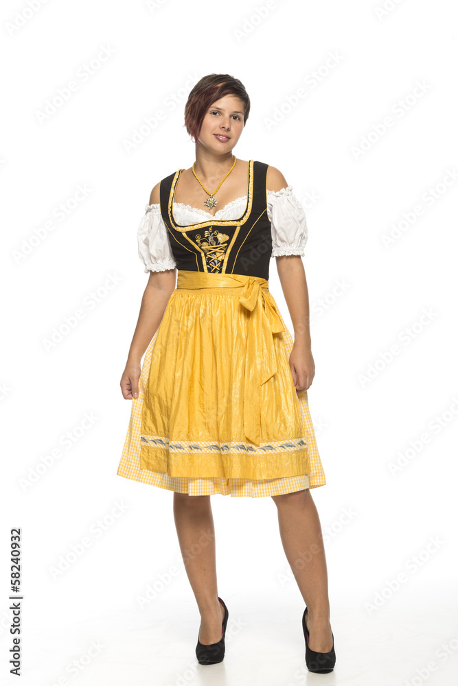 Bavarian Girl In Dirndl Stock Foto Adobe Stock