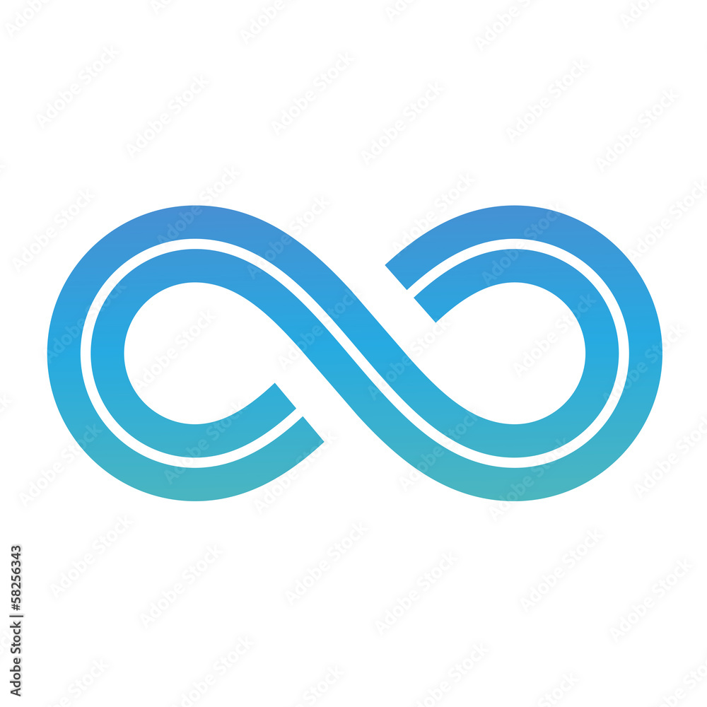 Infinity Symbol Design Stock Illustration | Adobe Stock