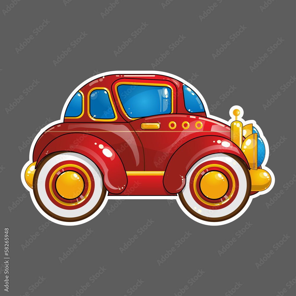 Cartoon vector car Stock Vector | Adobe Stock