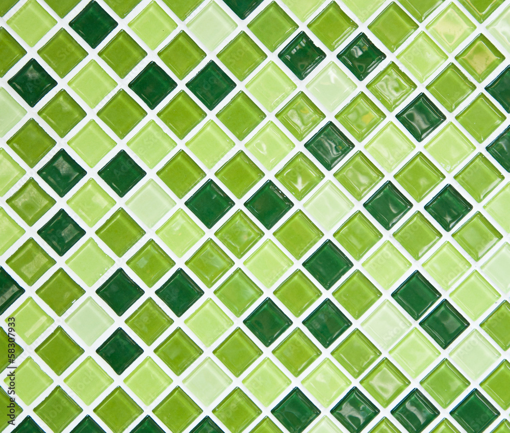 Green tile wall for background Stock Photo | Adobe Stock