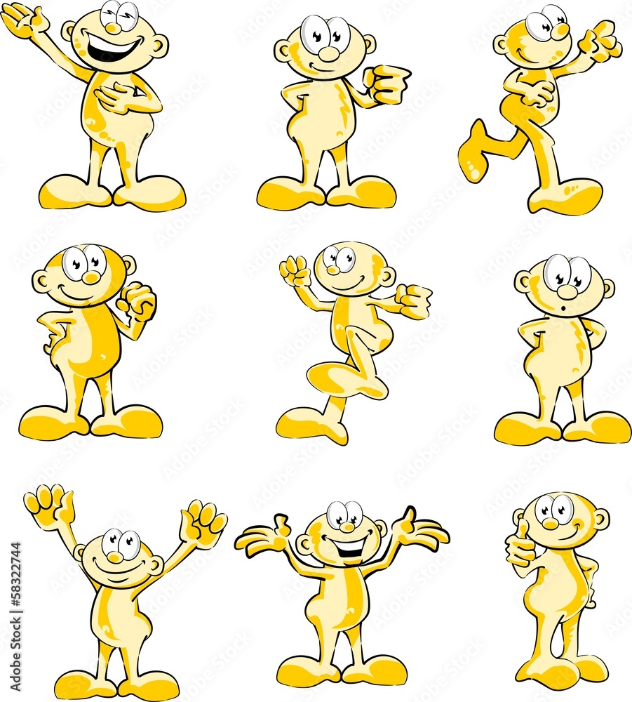 Cartoon collection - Set 3 Stock Vector | Adobe Stock