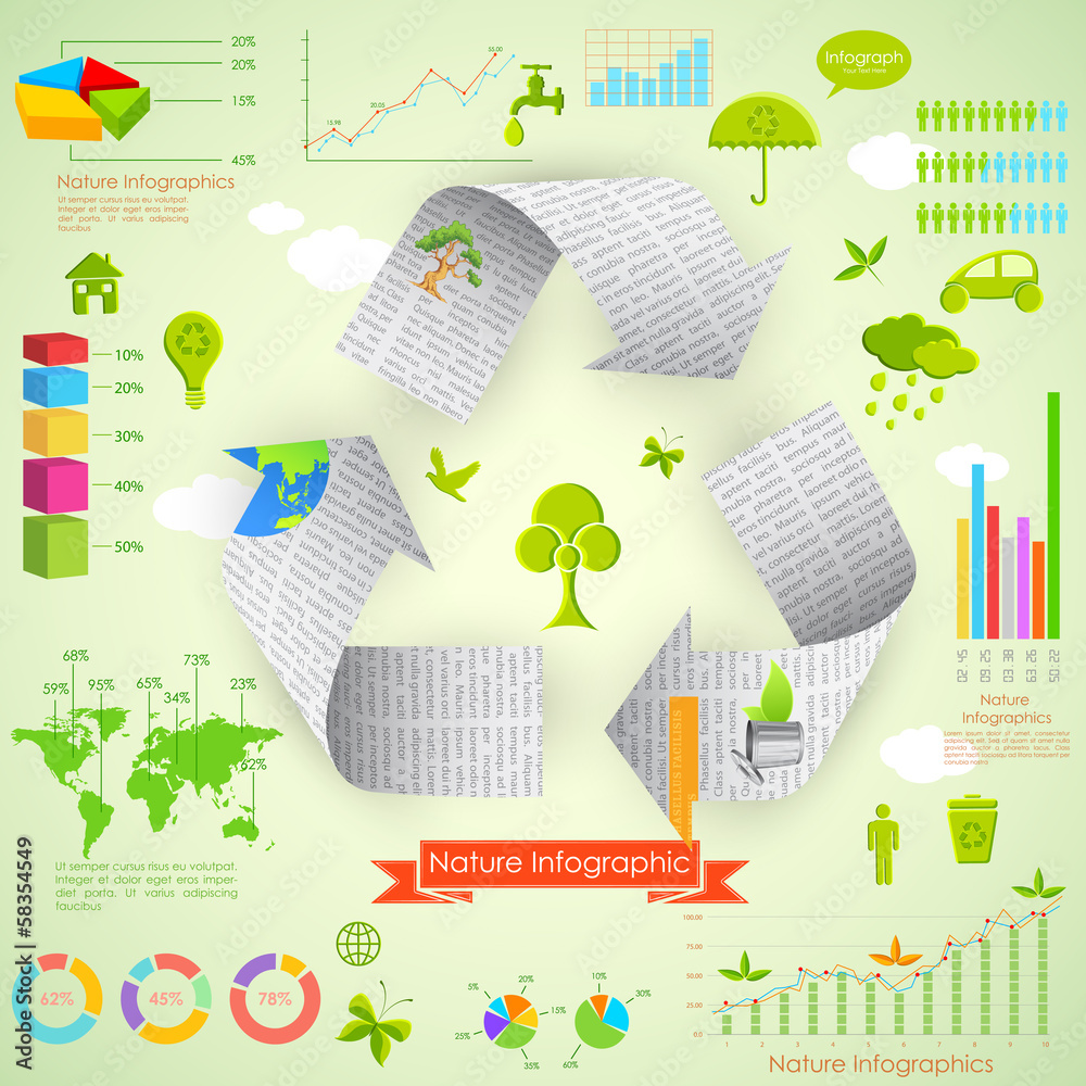 Environmental Infographic Stock Vector | Adobe Stock