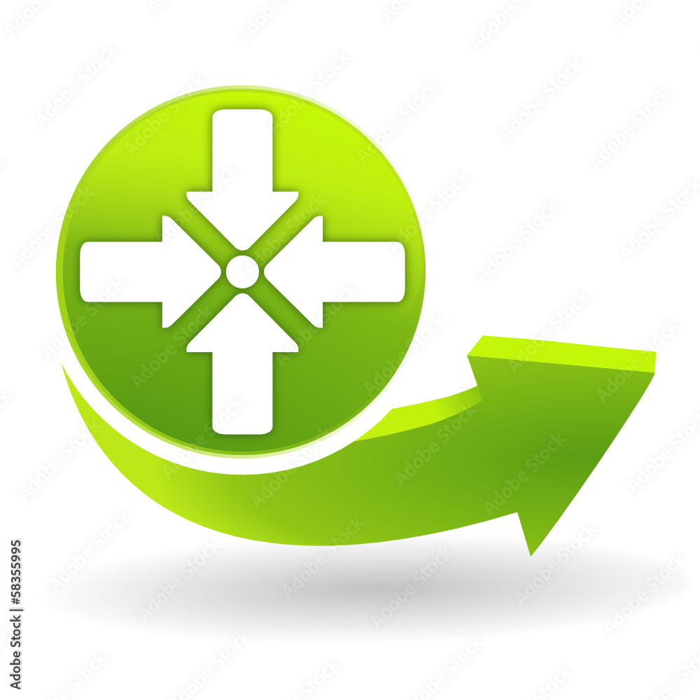 point de rassemblement sur symbole vert vector de Stock | Adobe Stock