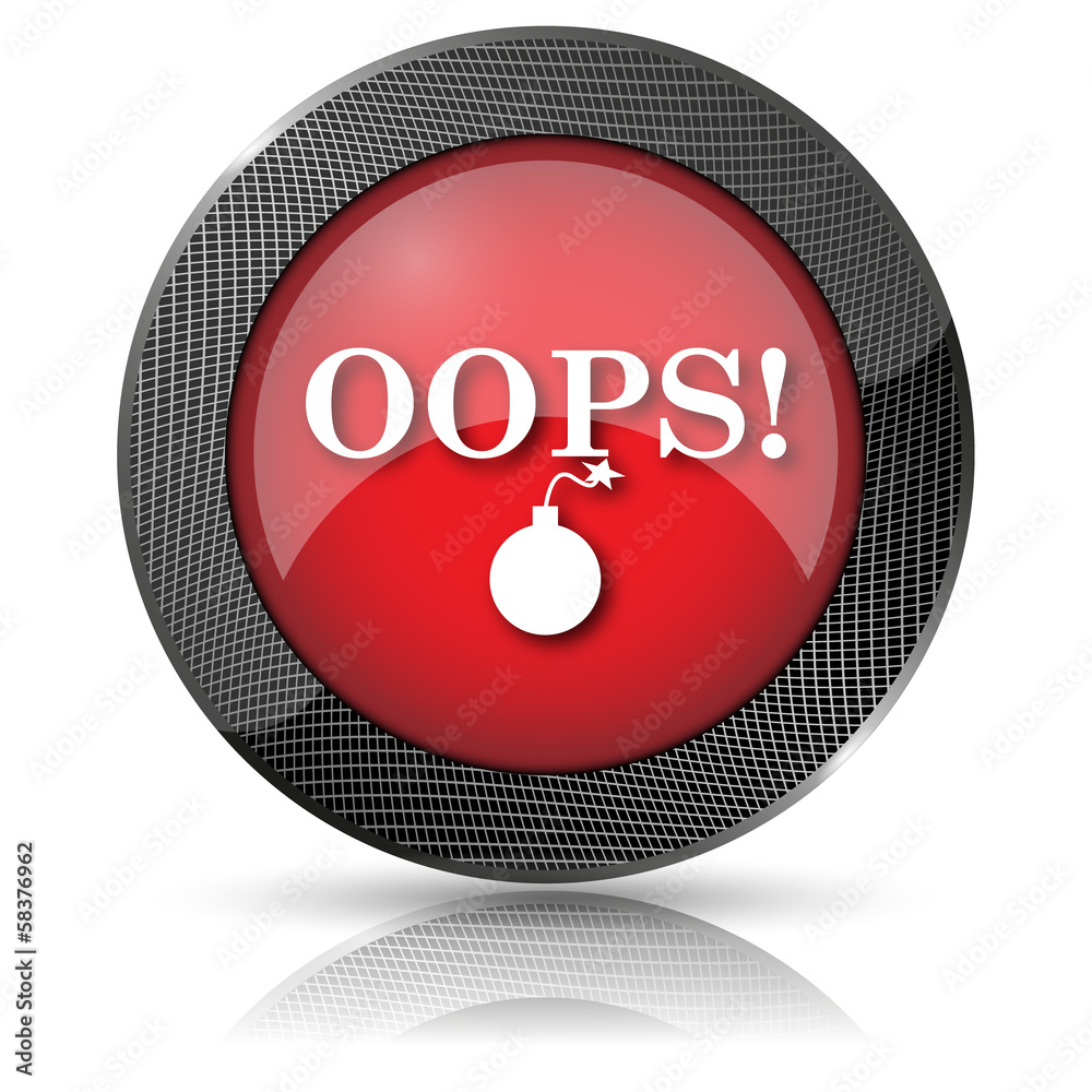 Oops icon Stock Illustration | Adobe Stock