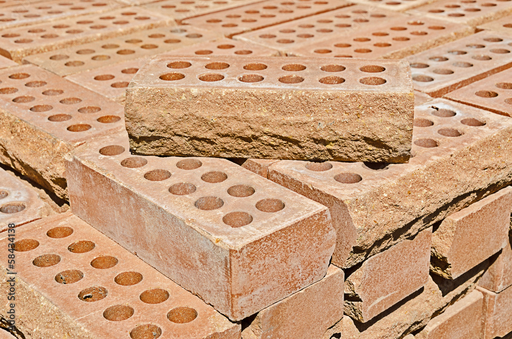 Pile of bricks Stock Photo | Adobe Stock