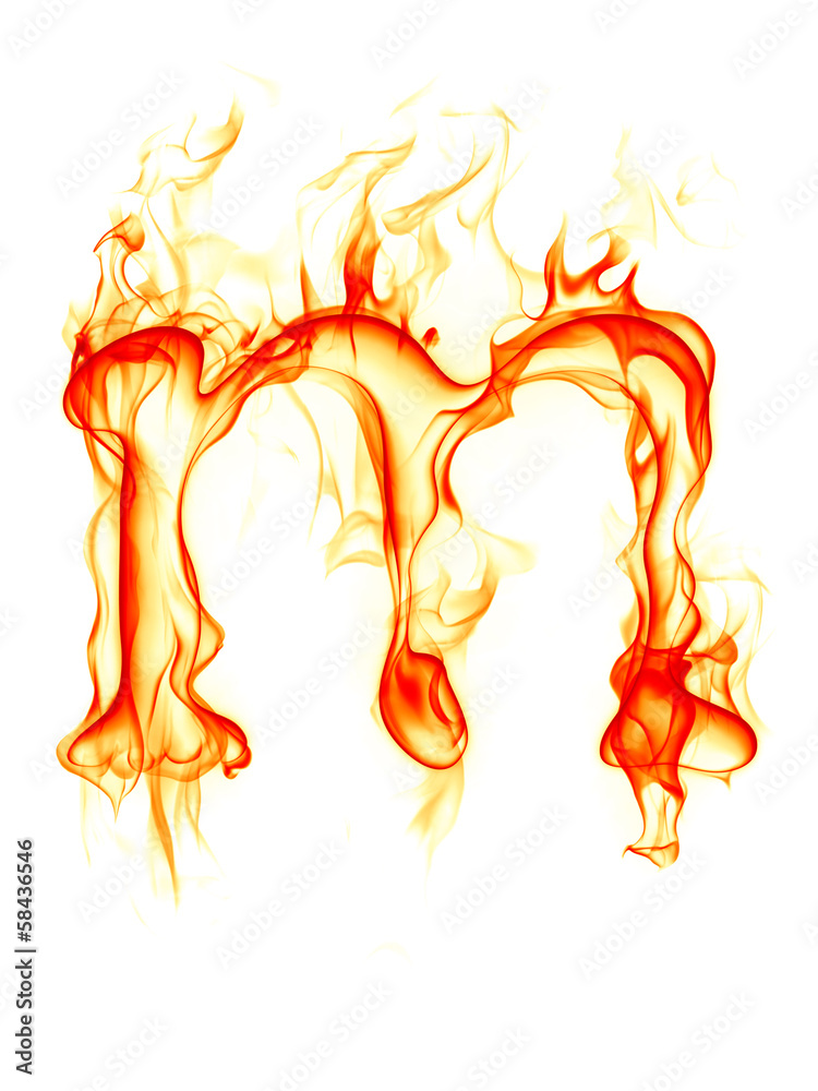 Fire letter Stock Illustration | Adobe Stock