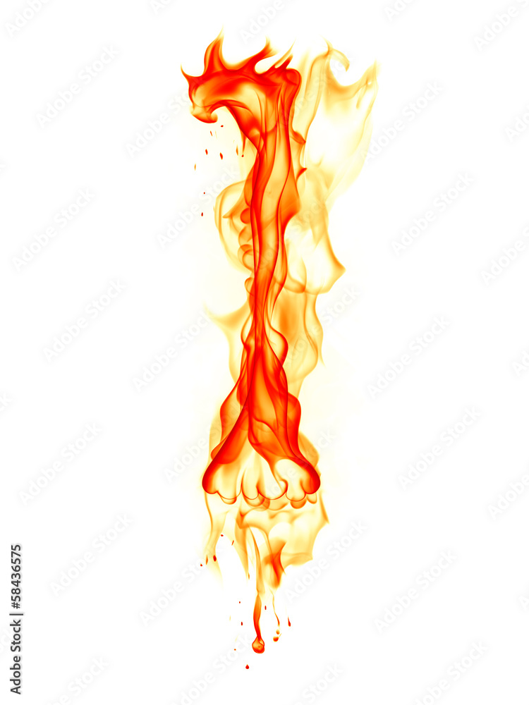 Fire letter Stock Illustration | Adobe Stock