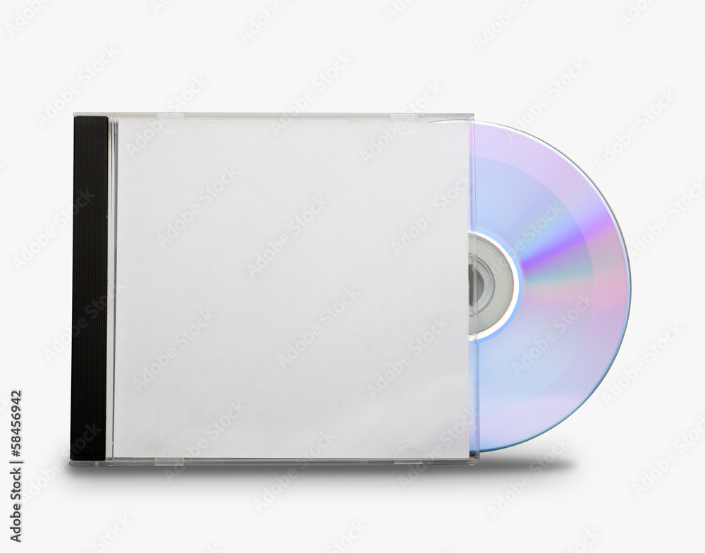 CD in the open box foto de Stock | Adobe Stock