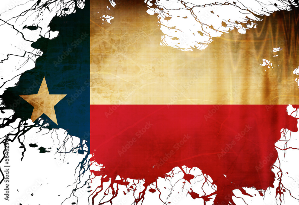 Texan flag Stock Illustration | Adobe Stock