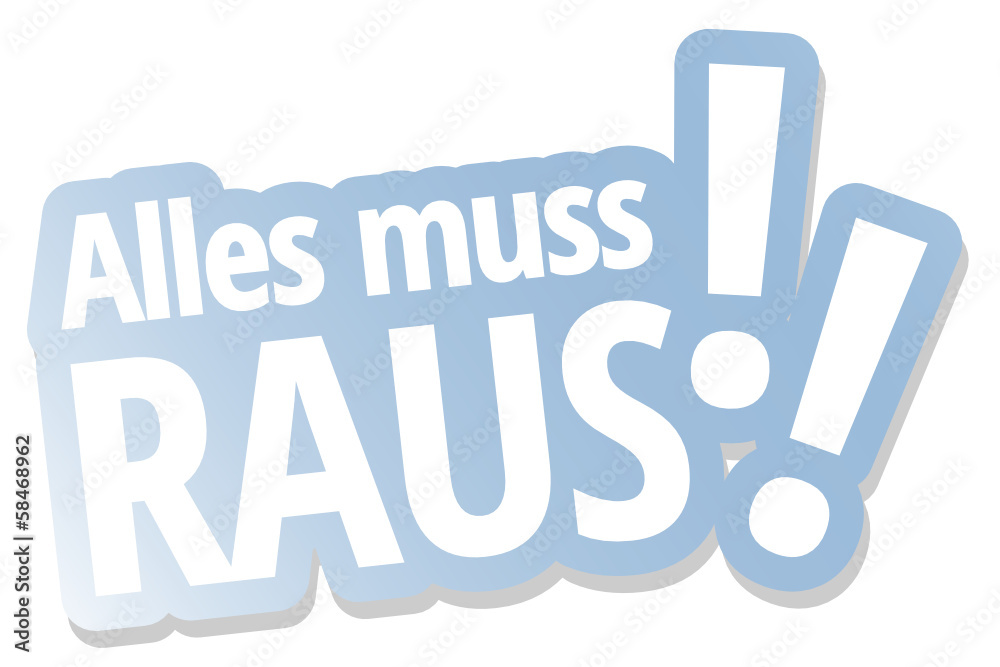 Alles muss raus! Stock-Vektorgrafik | Adobe Stock