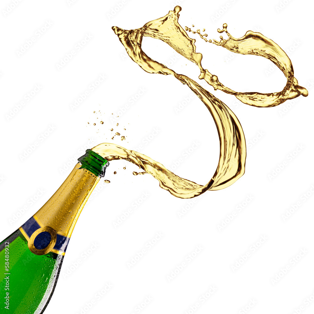 champagne splash Stock Photo | Adobe Stock