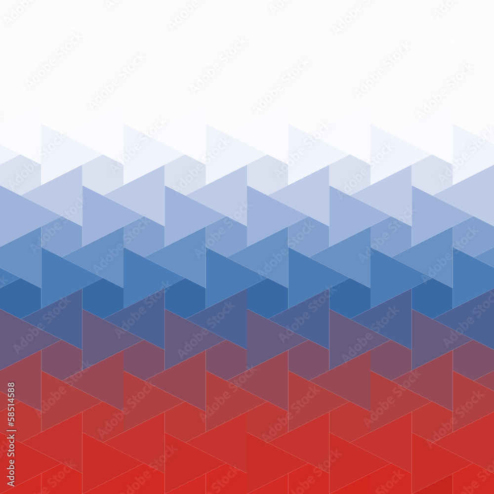 Russian flag of geometric shapes. Vector illustration. Stock Vector ...