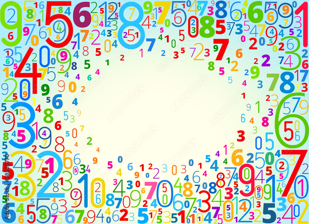 Vector background from numbers Stock Vector | Adobe Stock