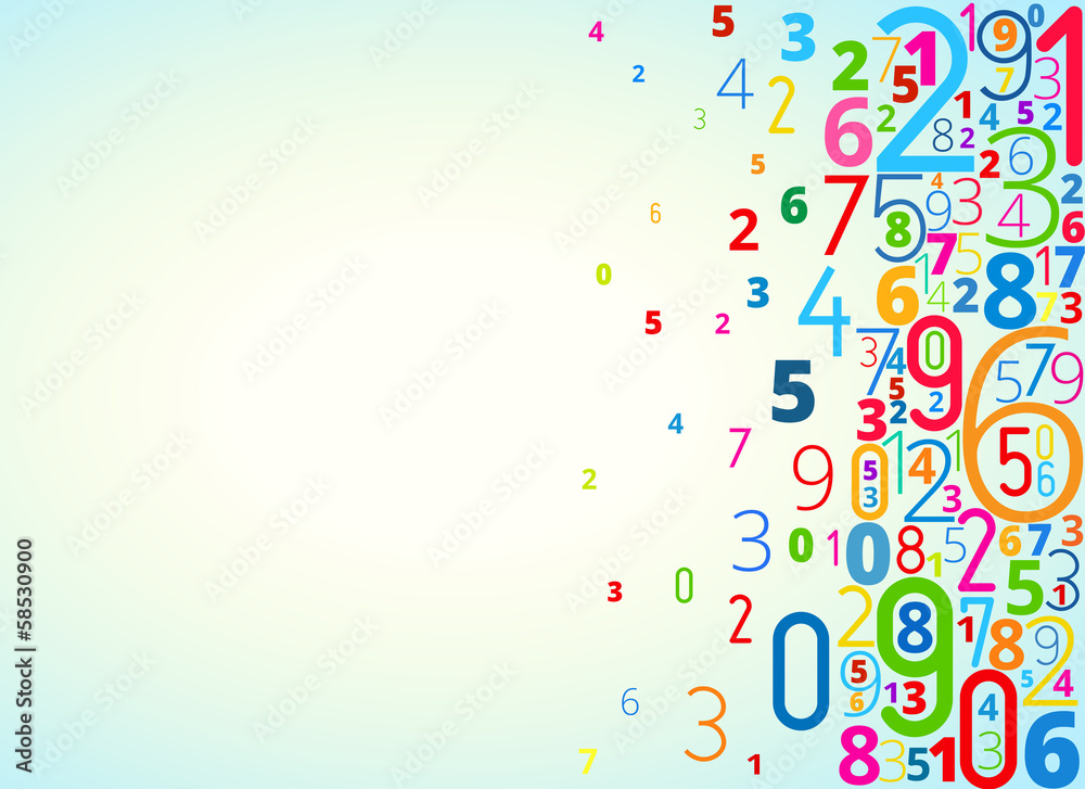 Vector background from numbers Stock Vector | Adobe Stock