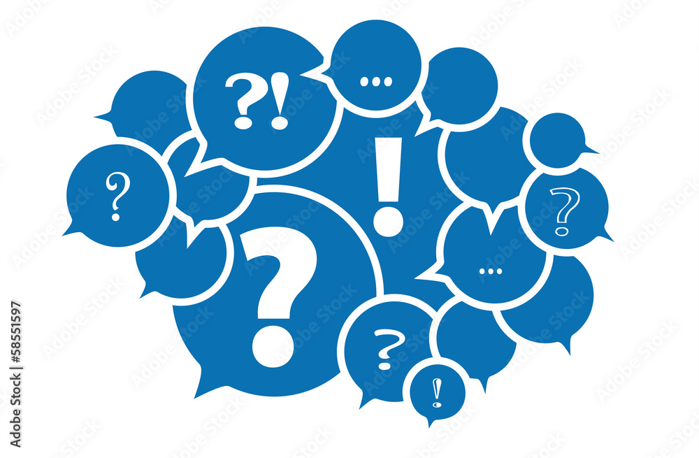 Frage FAQ Fragen - Vektor Stock-Vektorgrafik | Adobe Stock