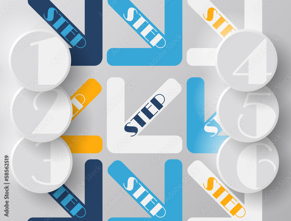 step circles, vector infographic Stock Vector | Adobe Stock