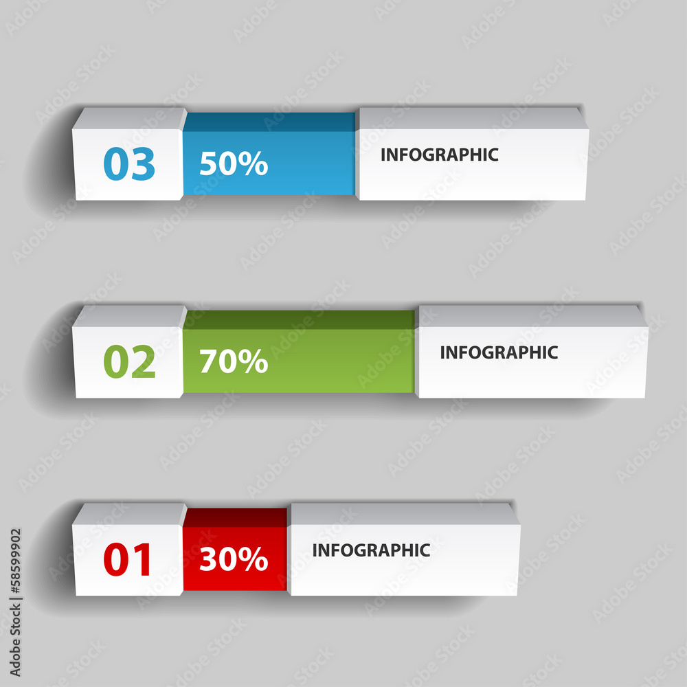 vector percent infographic chart design template Stock Vector | Adobe Stock