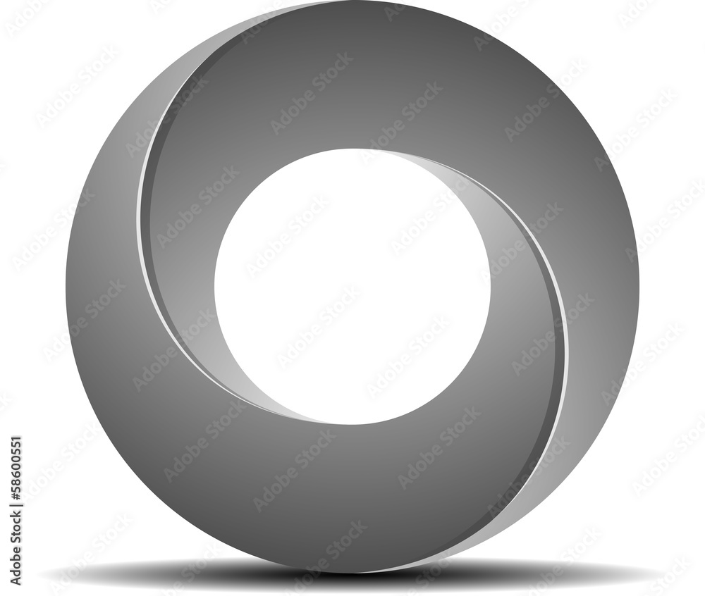 Impossible Circle sign Stock Vector | Adobe Stock
