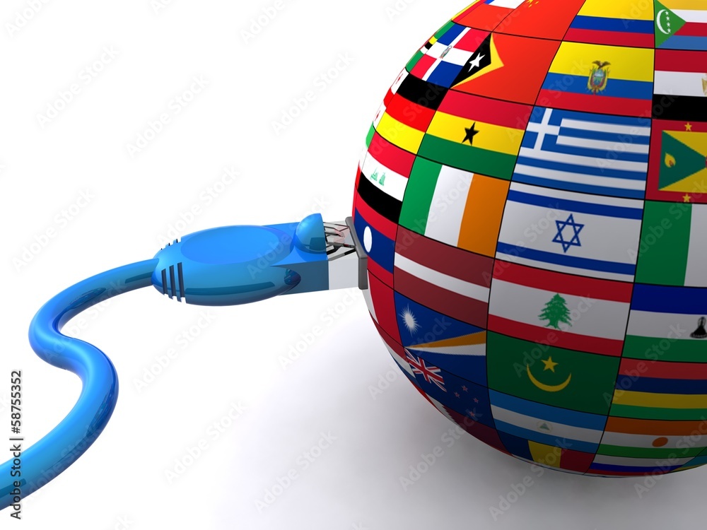 Communication World - concept Stock Illustration | Adobe Stock