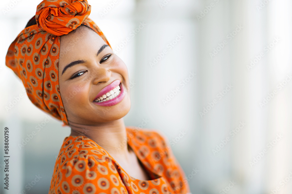 african woman wearing traditional attire Stock Photo | Adobe Stock
