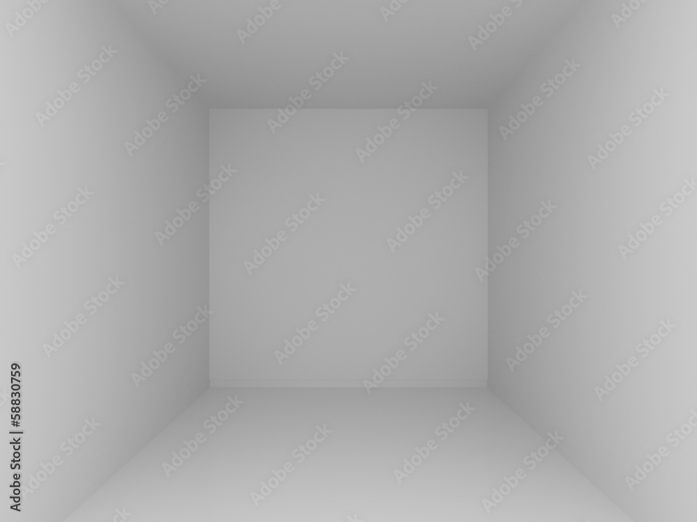 Empty square room Stock Illustration | Adobe Stock