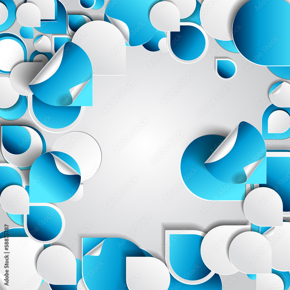 Abstract 3D Paper Infographics Stock Vector | Adobe Stock