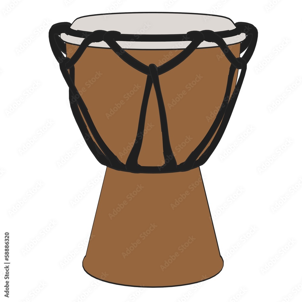 cartoon image of bongo drum Stock Illustration | Adobe Stock