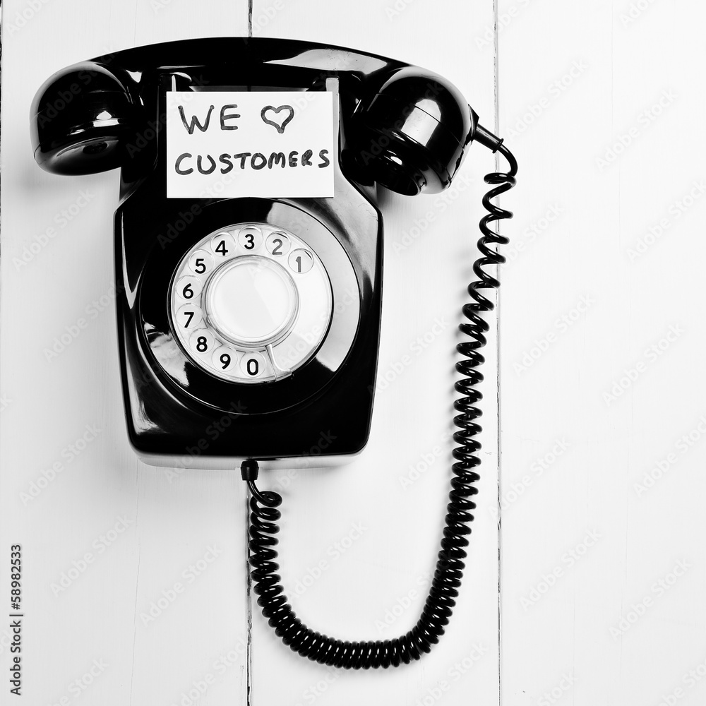 Old fashioned customer service Stock Photo | Adobe Stock