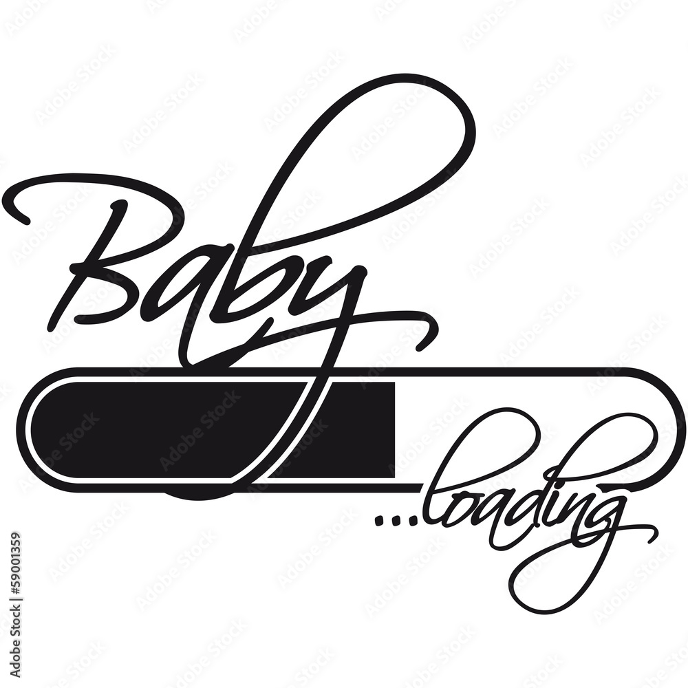 Baby Loading Logo Stock-Illustration | Adobe Stock