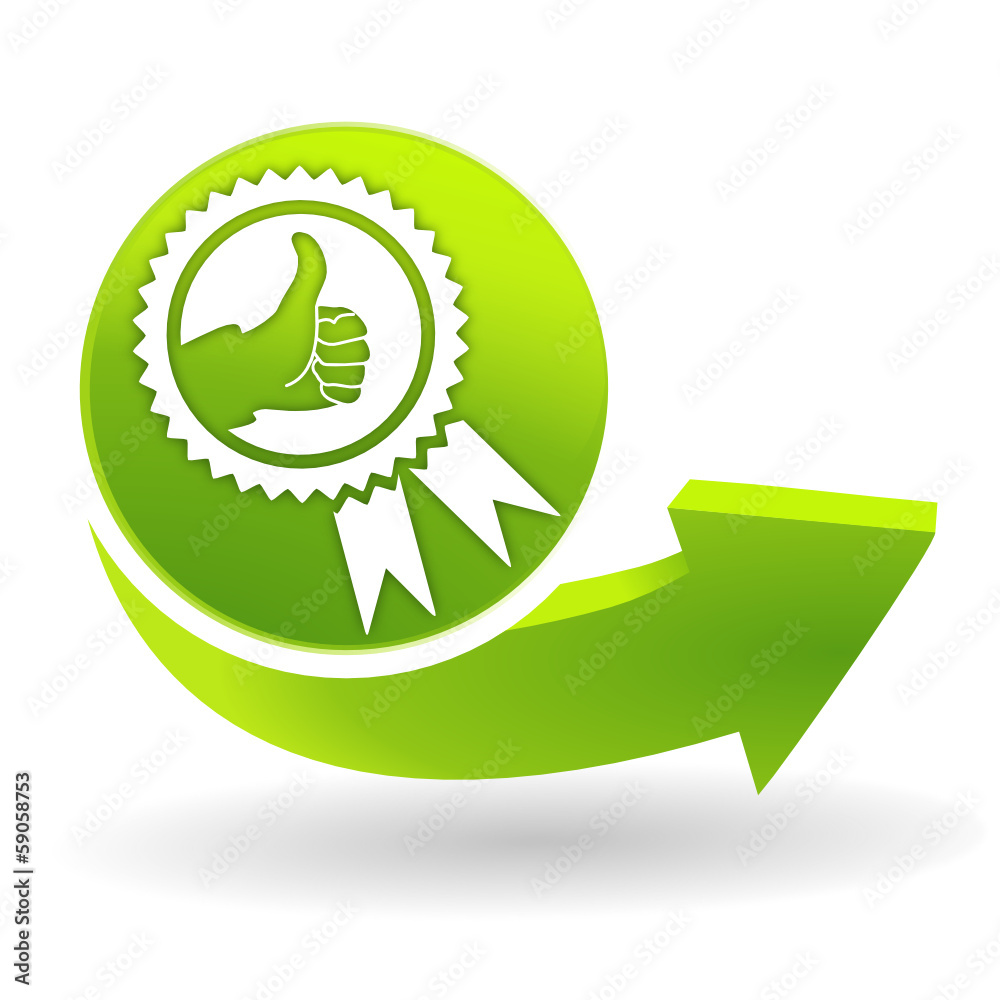 clients satisfaits sur symbole vert Stock Vector | Adobe Stock